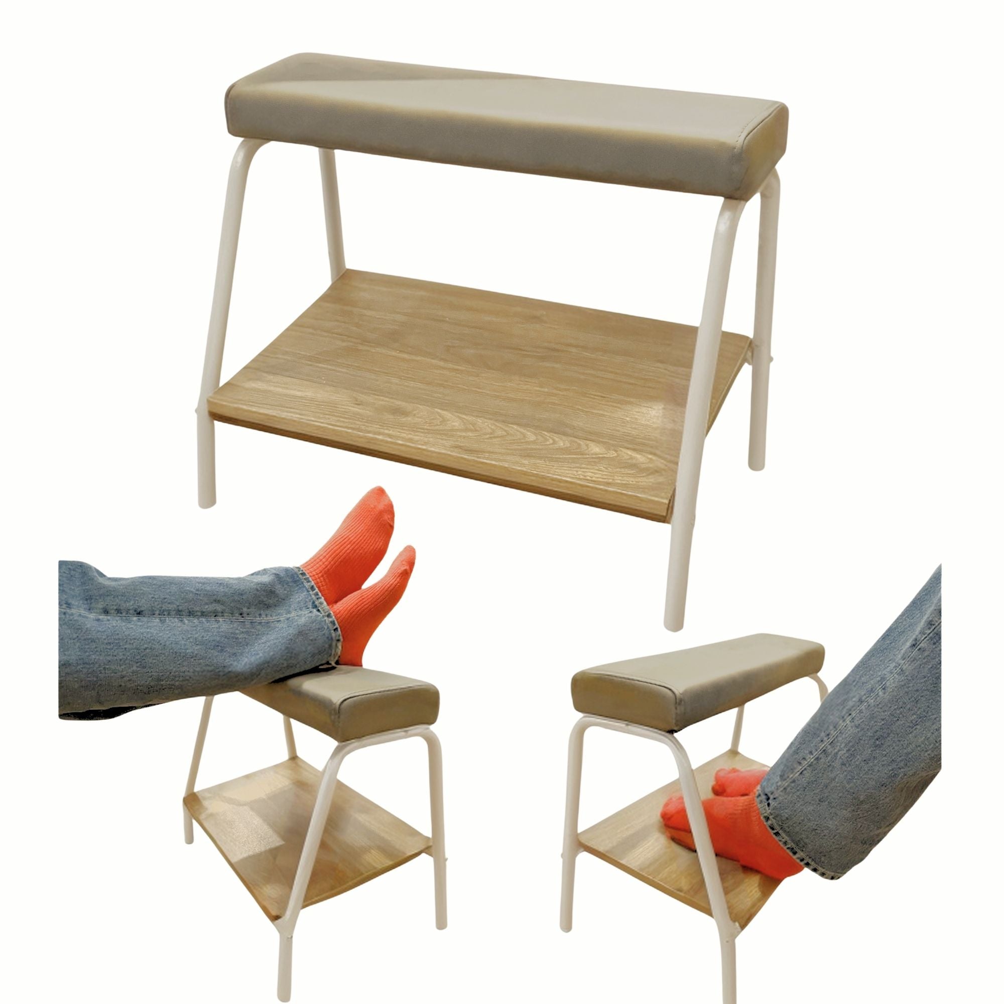 Double Step Foot Rest (White) – ORU Home